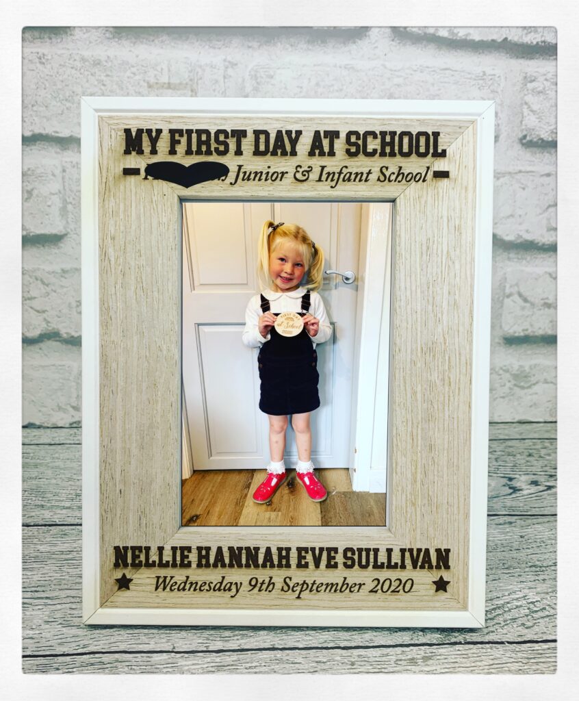 FIRST DAY OF SCHOOL WOODEN FRAME – Nellie's Keepsake. Co